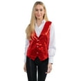 Dress Up America Sequin Vest - Shiny Dance & Party Costume for Adults ...