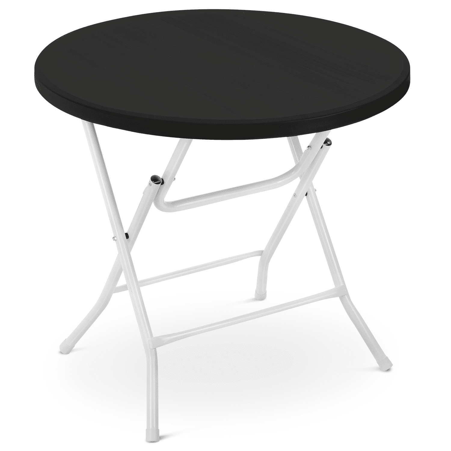 Magshion 2.6Ft Round Foldable Table, Portable Plastic Commercial Card ...