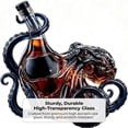 3D Octopus Glass Bottle, Deep Sea Nautical Decanter for Whiskey Wine ...
