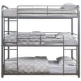Acme Cairo Triple Twin Bunk Bed in Silver - Walmart.com