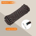 3/8" 98ft Diamond Braided Ropes Black Nylon Rope Polypropylene Flag ...
