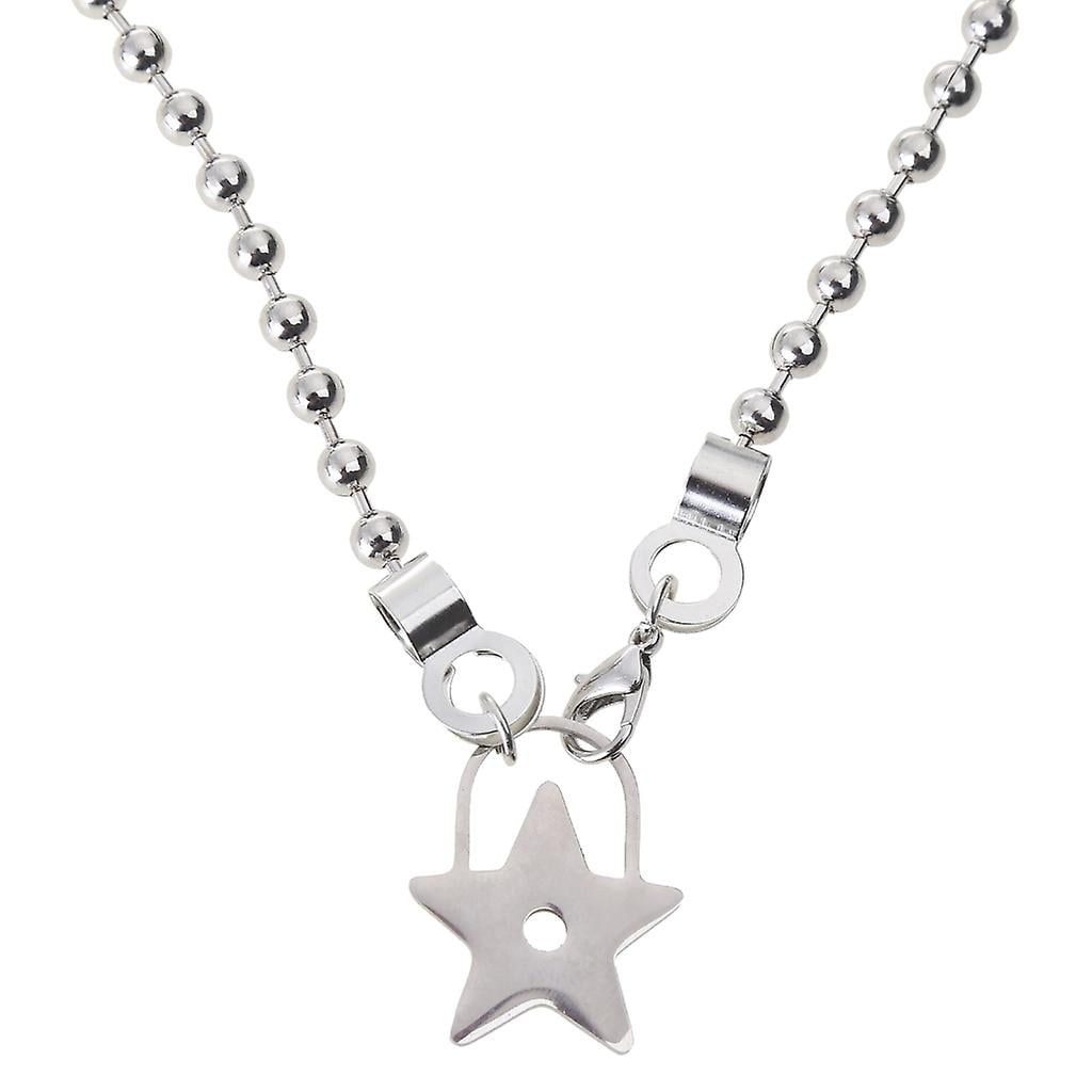 A Collares lindos de la sonrisa de la estrella del color plateado para ...