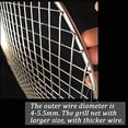 Dia 13.8" Round Barbecue Grids Cross Wire Footed Steaming Stainless ...
