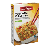 InnovAsian Vegetable Fried Rice 18 oz Frozen Meal with Seasoned Long ...
