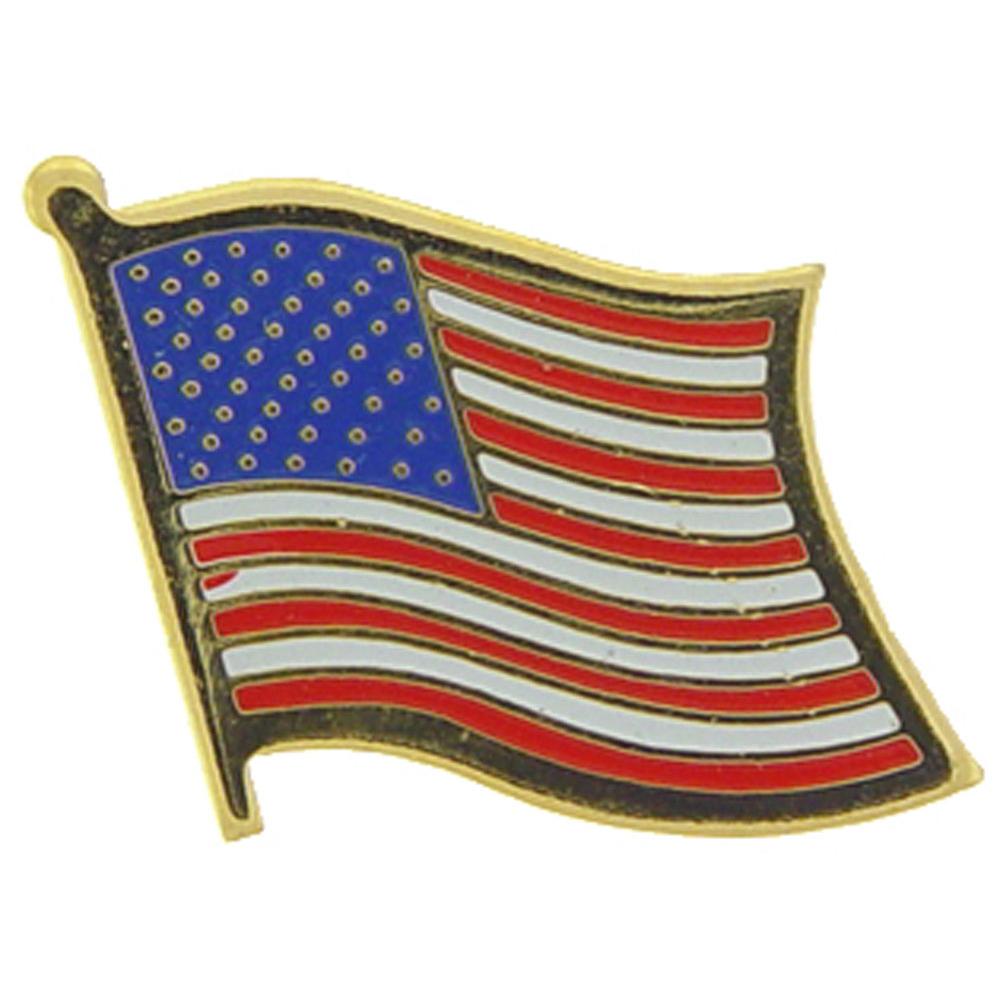 American Flag Wavy Pin 1" - Walmart.com