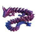 ziertyon 3D Printed Chinese Dragon Figurine Movable Joints Loong Figure ...