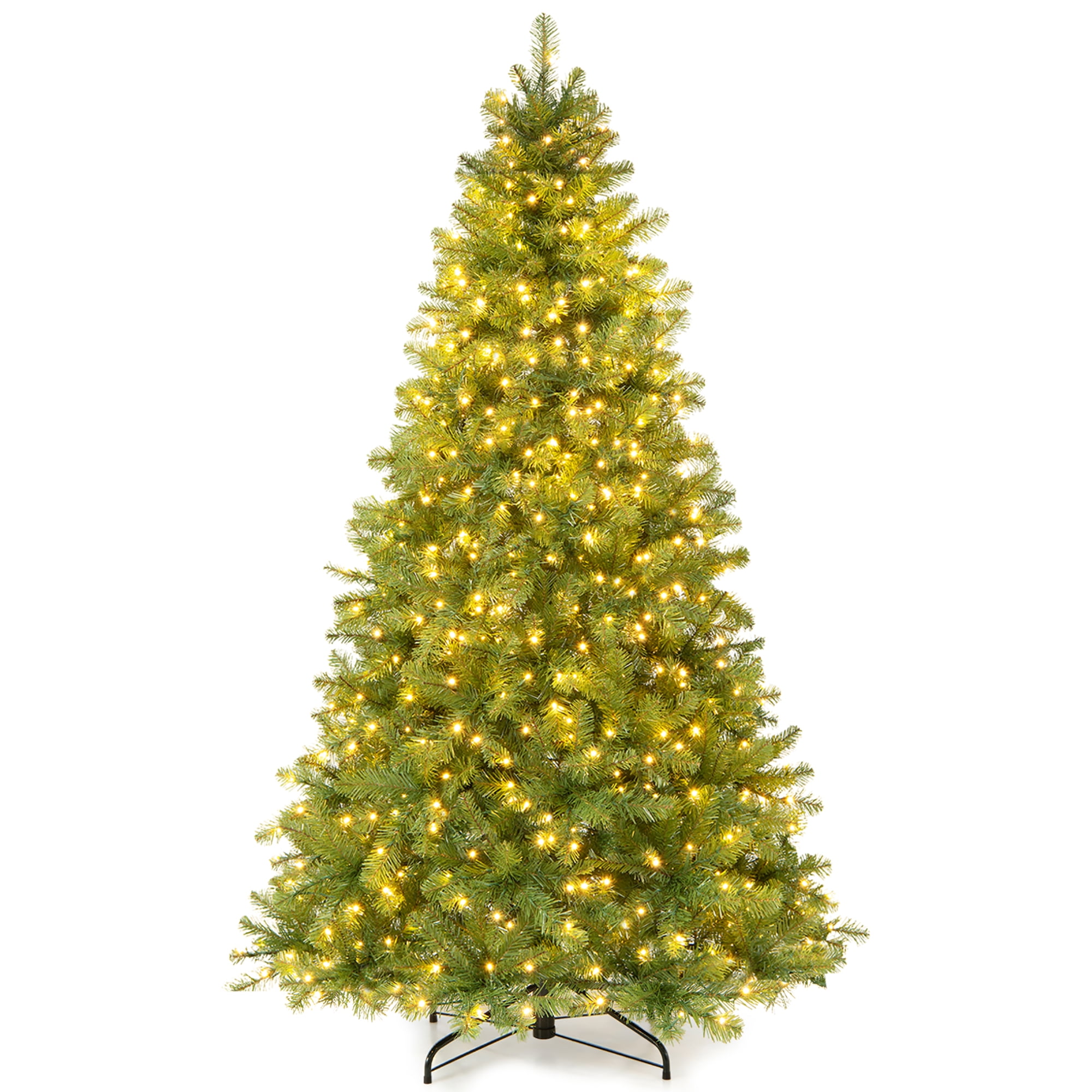Click here for Gymax Pre-Lit 6 Artificial Pvc Christmas Tree Hing... prices
