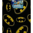 Eugene Textiles Premium DC Comics Batman Logo Toss 100% Cotton, Black ...