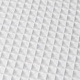 White Fabric Shower Curtain 72x72 Waffle Weave Water Repellent Heavy ...