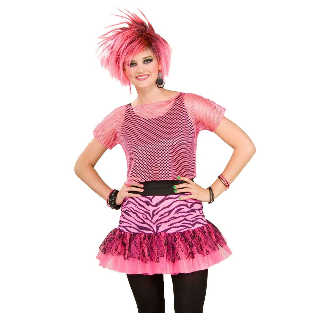 Mesh Top - Neon Pink Adult Costume - Walmart.com - Walmart.com
