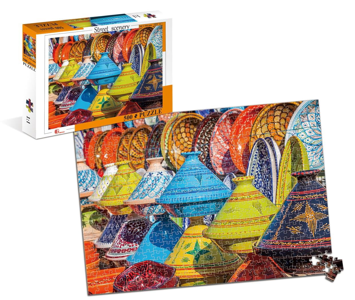Street Scenery Colorful Pottery 500 Piece Jigsaw Puzzle | Walmart Canada