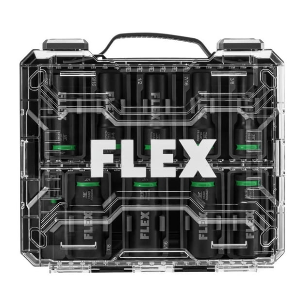 FLEX STACK PACK 10-Piece Thin Wall Deep Well 6-Point 1/2-Inch Drive ...