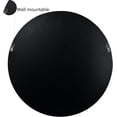 23.6inch Round Decorative Wall Mirror with Mosaic Glass Frame, Silver ...
