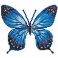 DIAMOND DOTZ® Butterfly Blues Special Edition Diamond Painting Kit ...