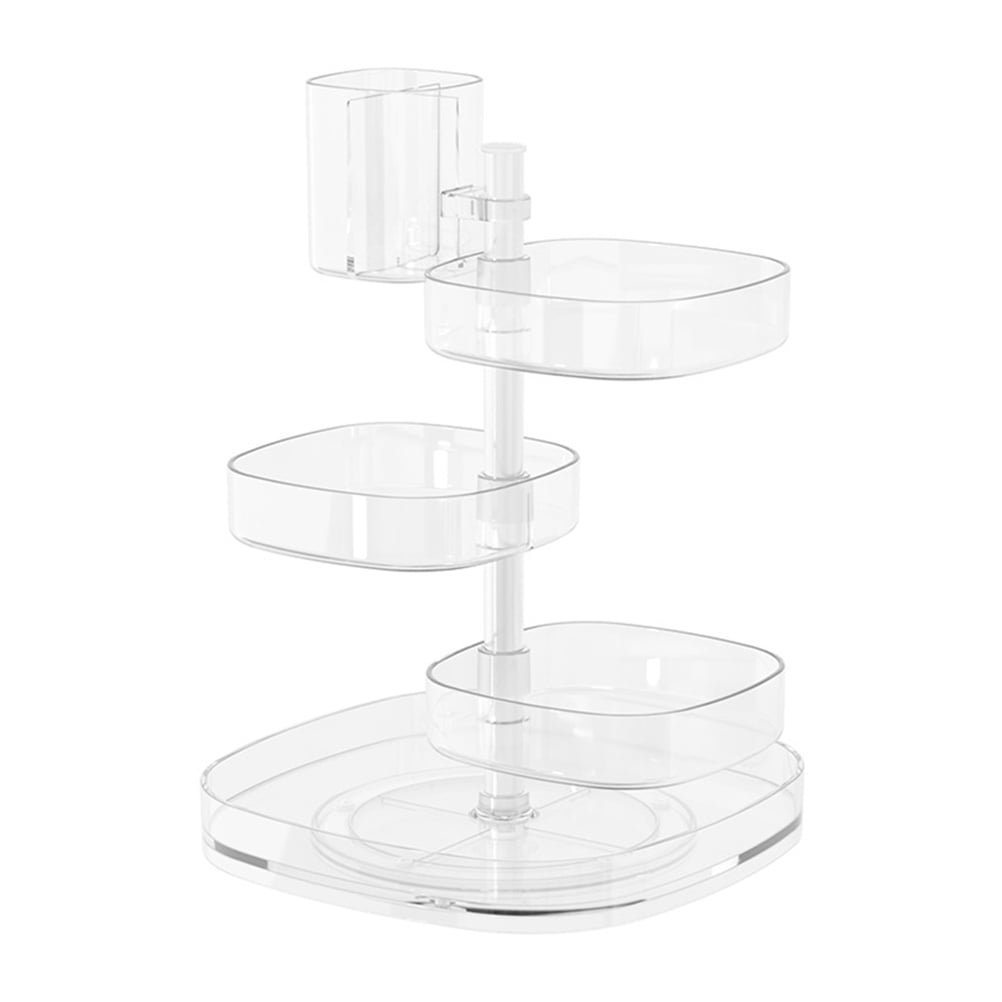 TINKSKY Makeup Organizer Holder Cosmetic Display Shelf Rotating ...