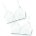 Just My Size Wireless Bra Pack, Full Coverage, Leopard Satin, Wirefree ...