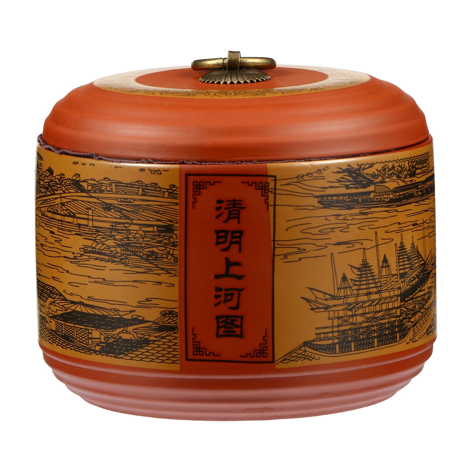 1Pc Ceramic Tea Canister Household Tea Leaf Jar Useful Porcelain Tea ...