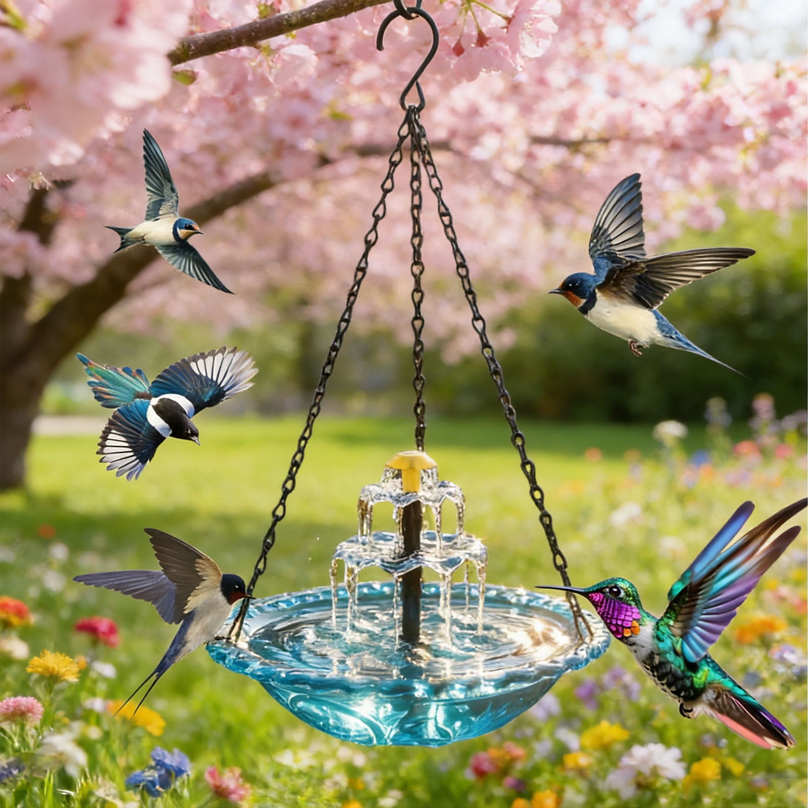 Click here for Unbranded Hanging Solar Bird Bath Fountain  Solar... prices