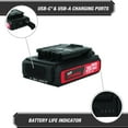 Hyper Tough 20V Max Lithium-Ion Battery Pack with USB-A and USB-C Ports ...