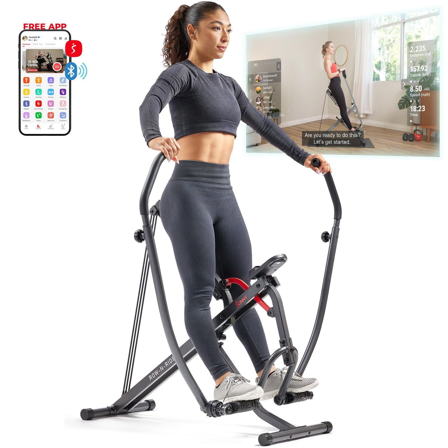 Click here for Sunny Health & Fitness Duo Motion Row And Squat As... prices