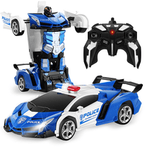 1:18 Scale Transform RC Car Robot, 2.4G Remote Control, One Button ...