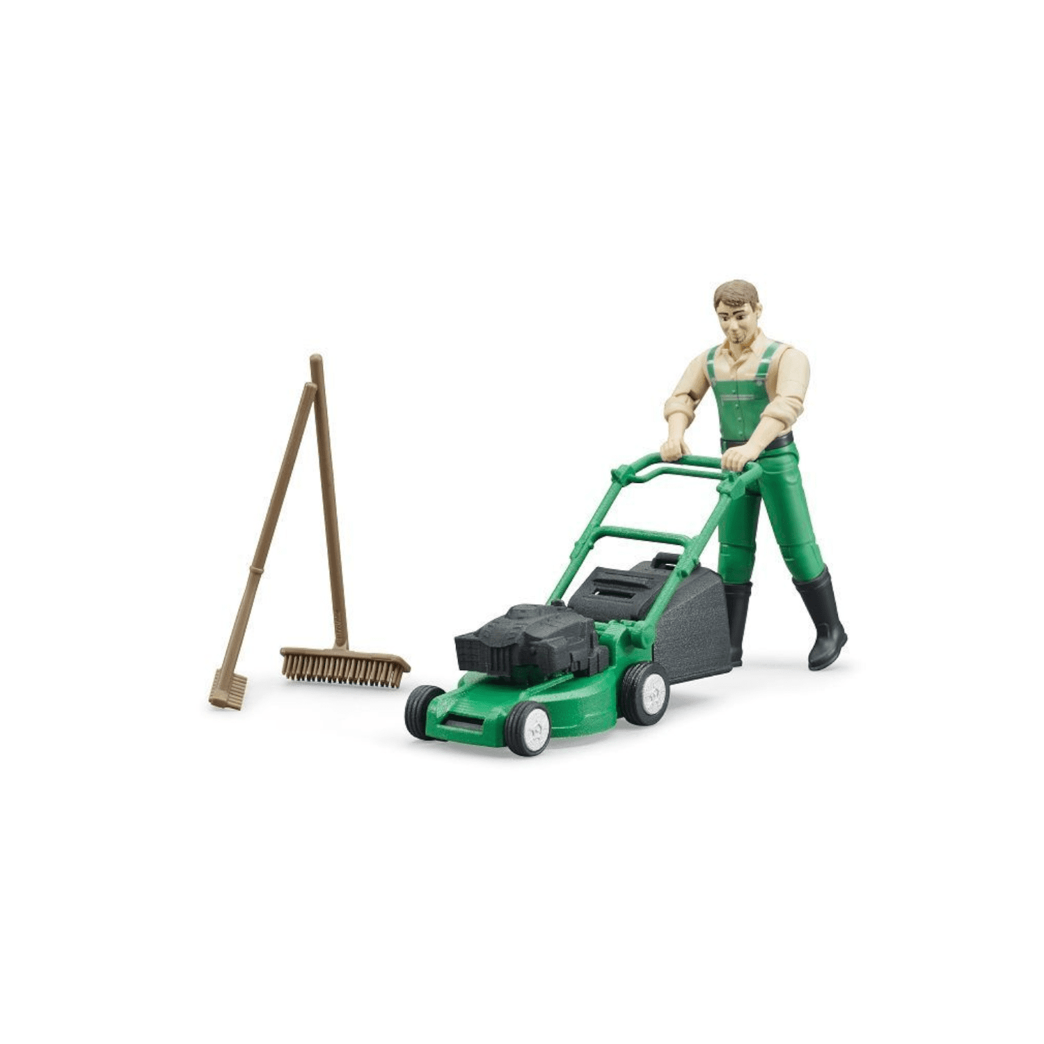 Click here for Bruder Bworld: Gardener With Lawnmower And Equipme... prices