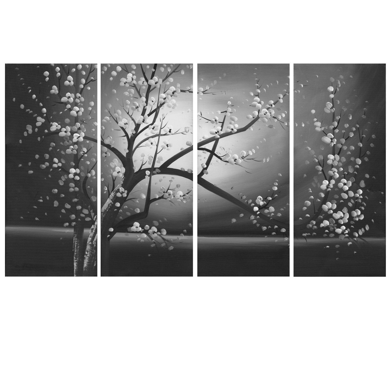 Click here for Designart Design Art Black And White Floral Canvas... prices
