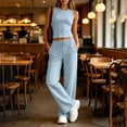 Asgosdo Women Two Piece Pajamas Sets Sleeveless Slim Fit Tank Top and ...