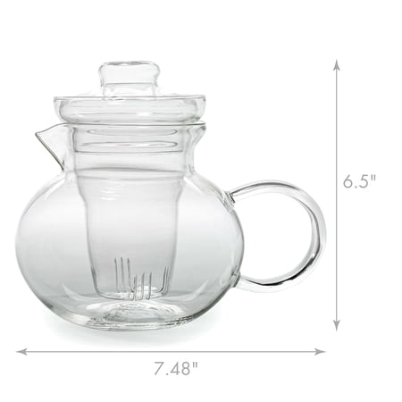 Primula Blossom Borosilicate Glass Teapot with Infuser and 1 Blooming ...