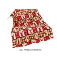 Zhourta Christmas Red Checkered Blanket Printed Holiday Blanket Double ...