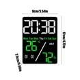 Oioii LED Screen Concise Clock Multifunctional Digital Clock Display ...
