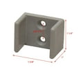 Lowe Boats Gray Marine Grade Plastic Pontoon Gate Latch Bracket Count 4 ...