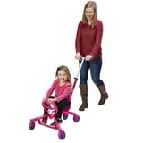 YBIKE Pewi Stroll (Pink) Indoor/Outdoor Walking Ride On Toy with Push ...