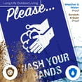 Hand Washing Sign, Please Wash Your Hands Sign, - Walmart.com