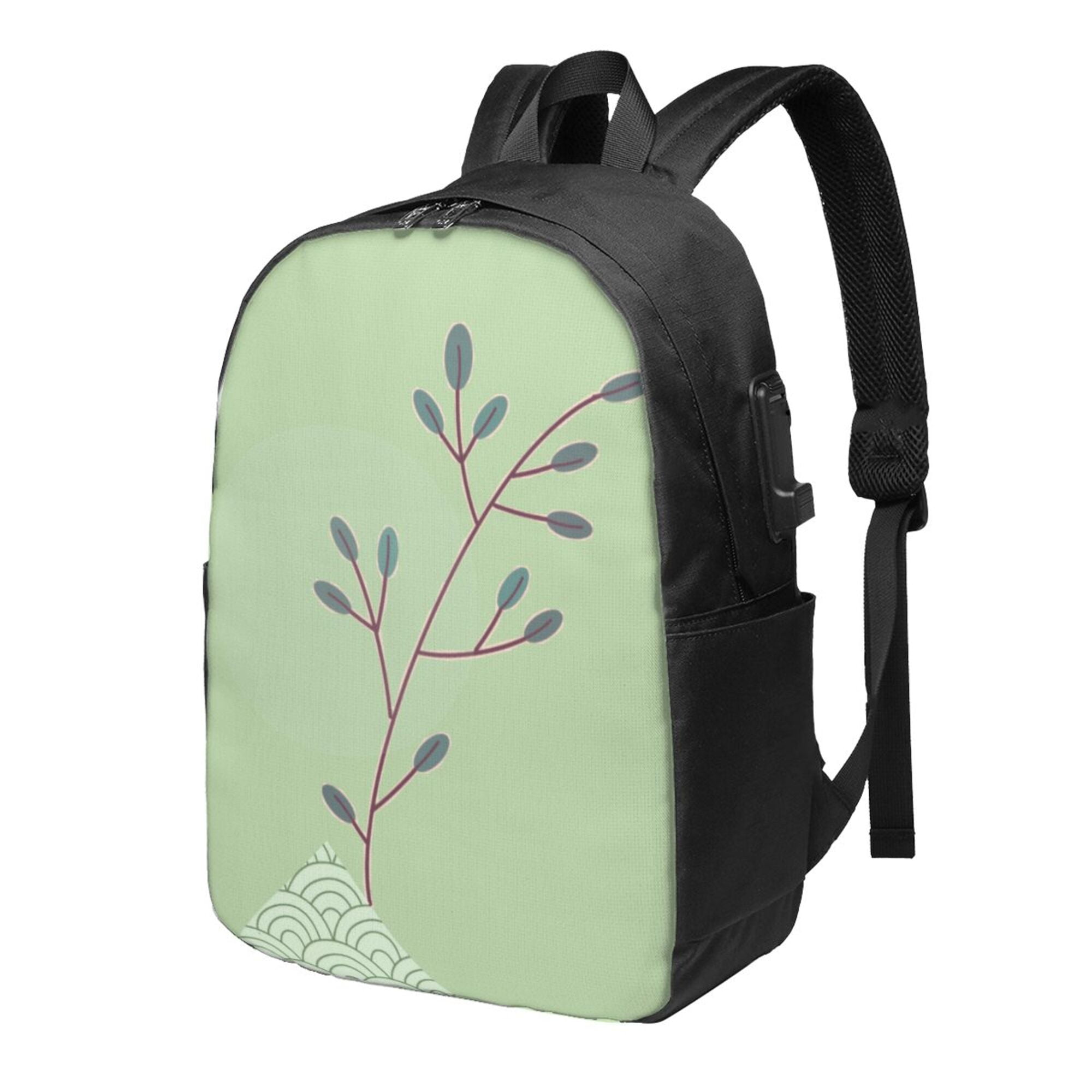 YFYANG 17" Laptop Backpack, Green Spring Forest Fashion Travel Work ...