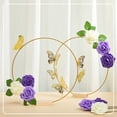 12 Set Butterfly Metal Floral Hoop Table Centerpieces Ring With 3d ...