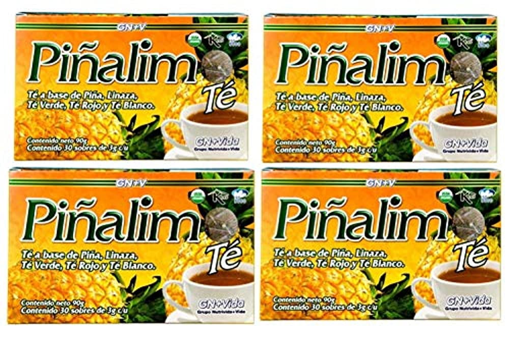 4 Boxes Te Pinalim Tea GN+Vida Weight Loss Tea Diet 120 Day Supply ...