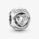 PANDORA Elevated Heart Charm - 798464C01 - Walmart.com