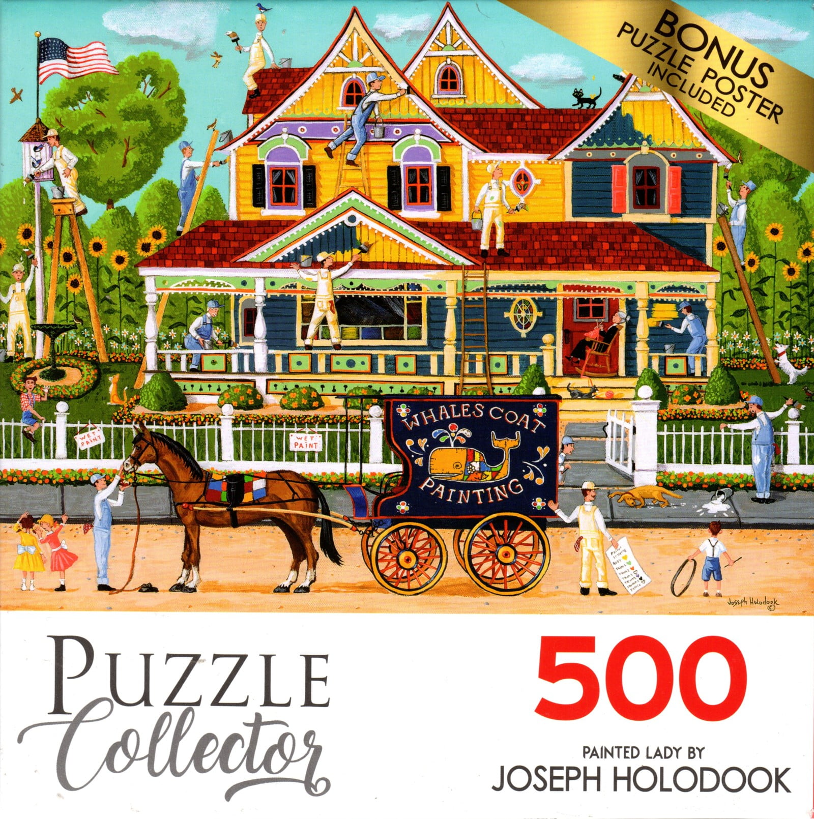 Puzzle Collector 500 Piece Puzzle - Painted Lady By Joseph Holodook ...