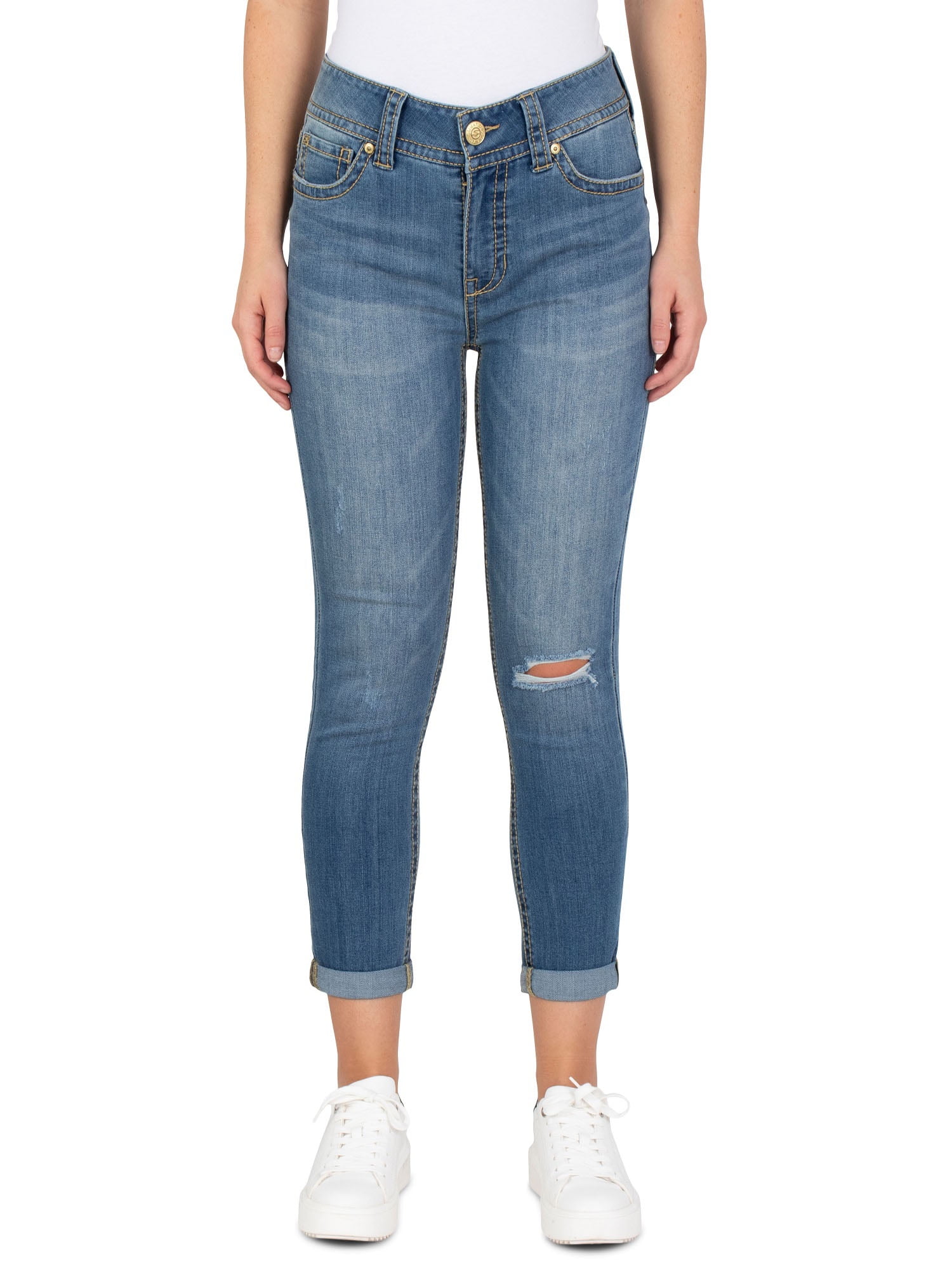 Seven7 Women's Starlette Crop Jean - Walmart.com