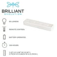 Brilliant Evolution 2 Pack Wireless LED Under Cabinet Lights | Battery ...