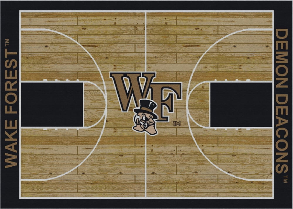 Milliken Ncaa College Home Court Area Rug Wake Forest Demon Deacons ...