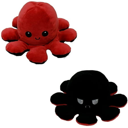 Reversible Octopus Plushie Toy(Dark Red) | Walmart Canada
