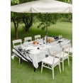 60x120 Inch Outdoor Tablecloth with Umbrella Hole Zipper Rectangle ...