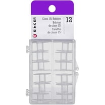 SINGER Transparent Plastic Class 15J Bobbins, 12-Pack, 3" x 6" for ...