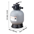 "BENTISM 19"" Clear Water System Sand Filter for Above Inground Pools ...