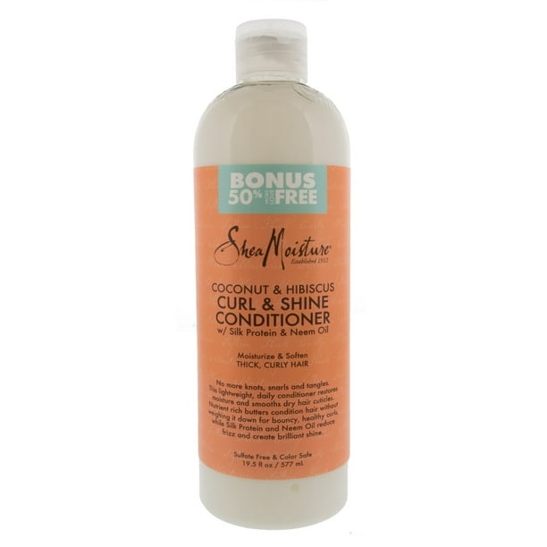 Sheamoisture Womens Coconut And Hibiscus Curl Shine Conditioner