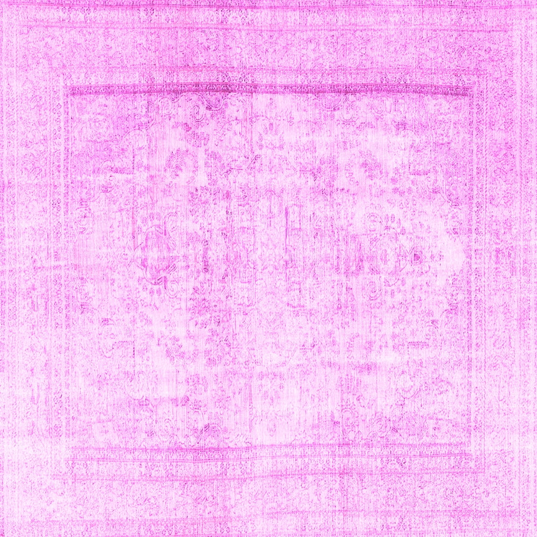 Ahgly Company Indoor Square Persian Pink Traditional Area Rugs, 6 ...