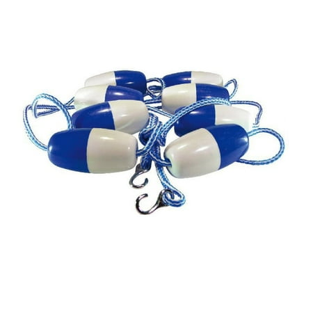 Swimming Pool Safety Divider Rope and Float Line with 2 Pre-Assembled ...
