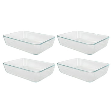 Pyrex 7210 3-Cup Rectangle Clear Glass Baking and Storage Dish ...